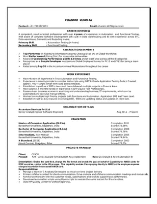 CV - Chandni Kundlia | PDF