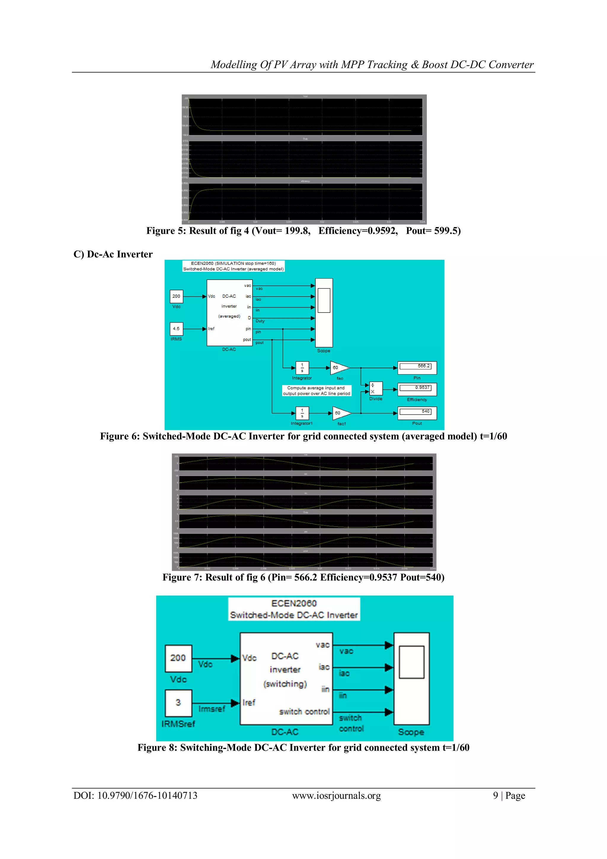 Modelling of PV Array with MPP Tracking & Boost DC-DC Converter | PDF