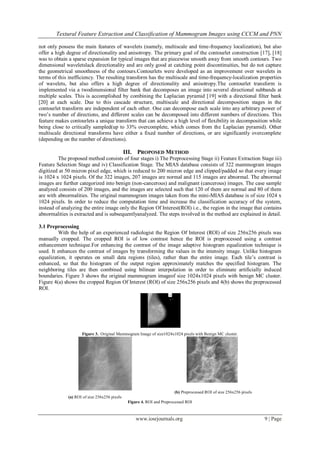Textural Feature Extraction and Classification of Mammogram Images using CCCM and PNN | PDF