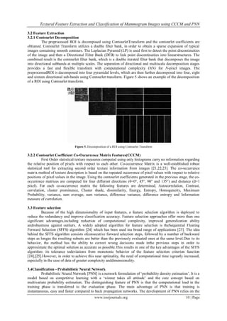 Textural Feature Extraction and Classification of Mammogram Images using CCCM and PNN | PDF