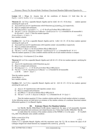 Existence Theory for Second Order Nonlinear Functional Random Differential Equation in Banach ...