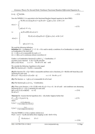 Existence Theory for Second Order Nonlinear Functional Random Differential Equation in Banach ...