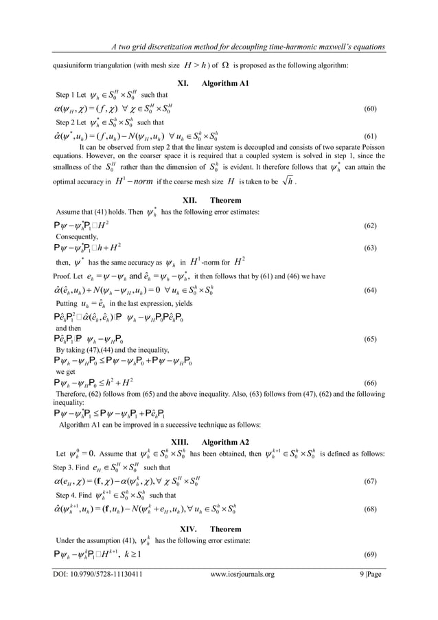 A Two Grid Discretization Method For Decoupling Time-Harmonic Maxwell’s ...