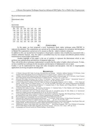 A Secure Encryption Technique based on Advanced Hill Cipher For a Public Key Cryptosystem | PDF ...