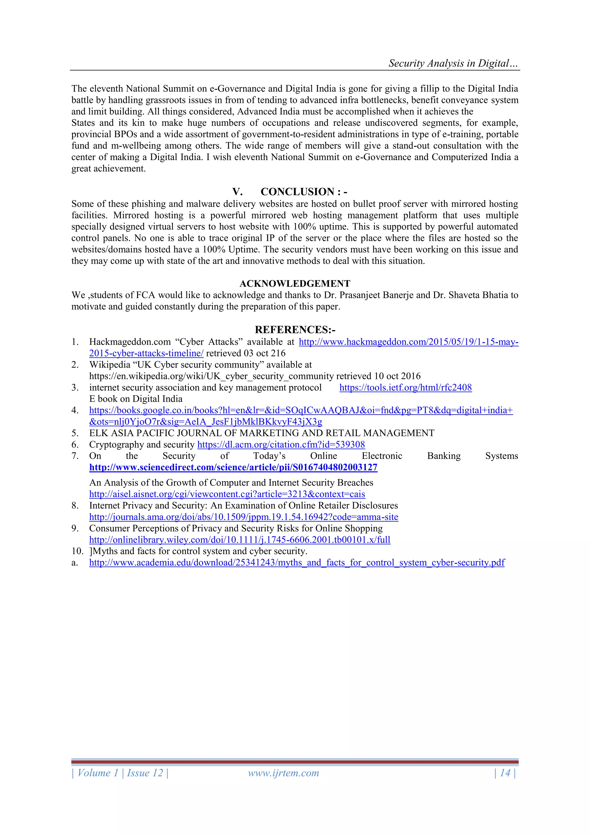 Security Analysis in Digital India | PDF | Phone Services | Home Utilities