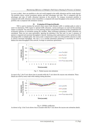 Maximizing Efficiency Of multiple–Path Source Routing in Presence of Jammer | PDF