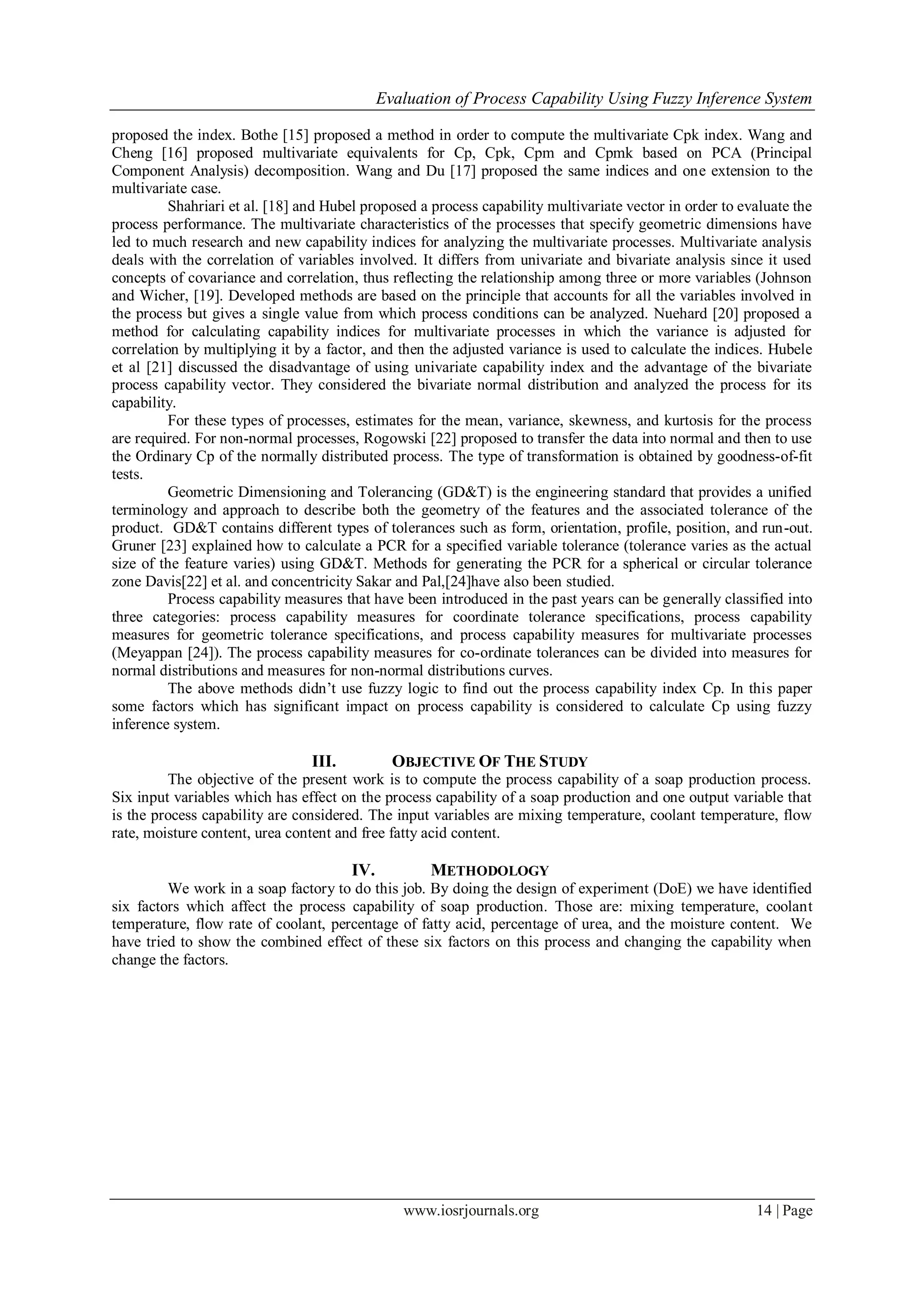 Evaluation of Process Capability Using Fuzzy Inference System | PDF