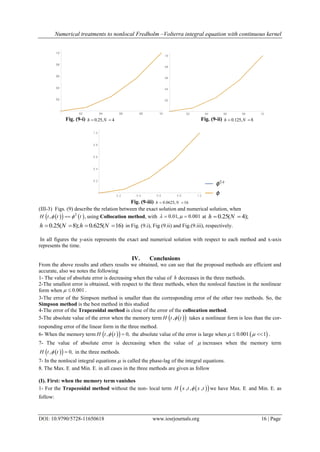 Numerical treatments to nonlocal Fredholm –Volterra integral equation with continuous kernel | PDF