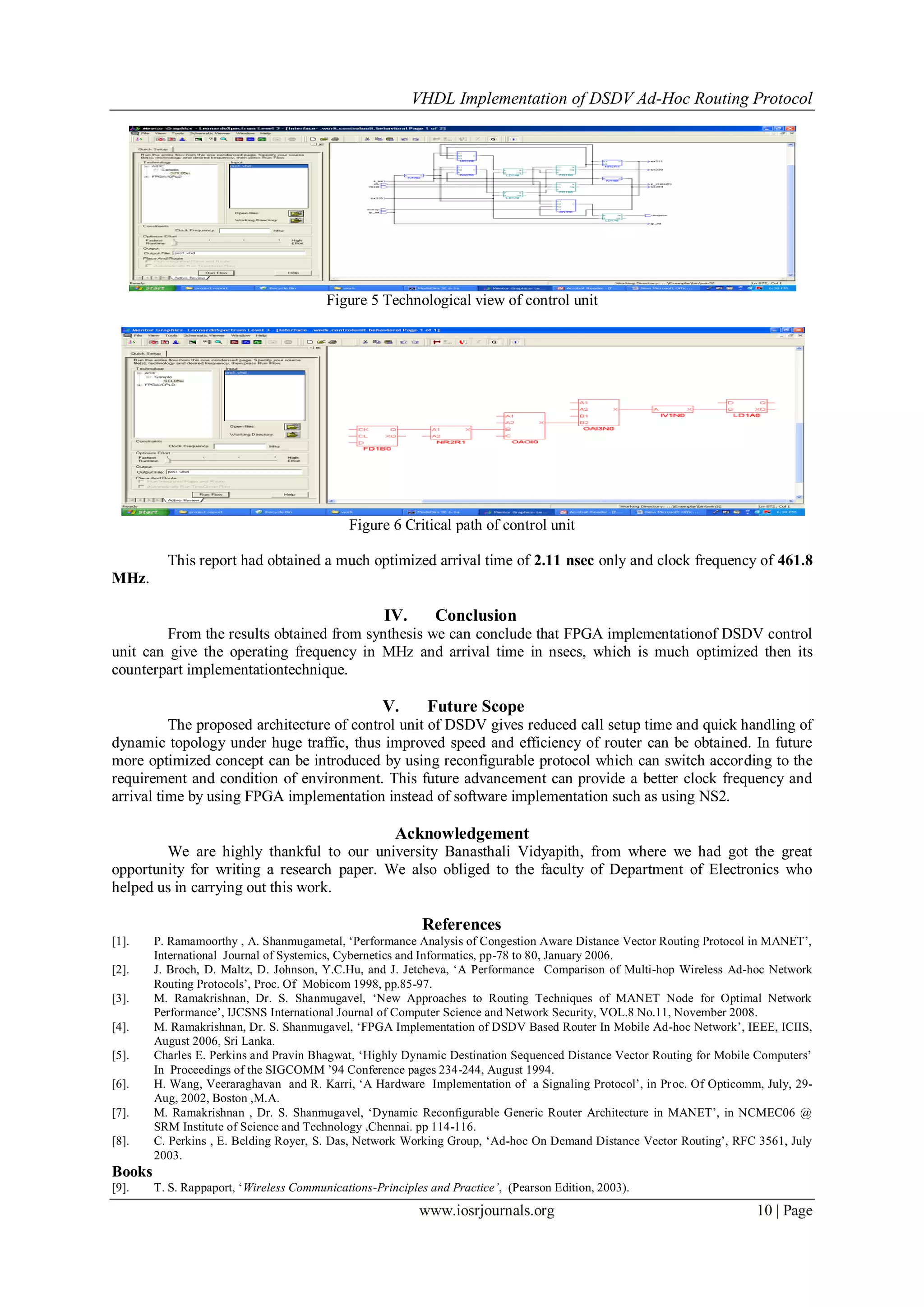 VHDL Implementation of DSDV Ad-Hoc Routing Protocol | PDF VHDL Implementation of DSDV Ad-Hoc Routing Protocol | PDF