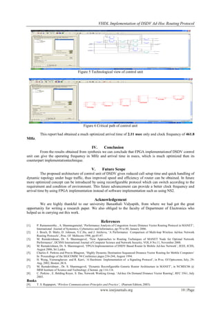 VHDL Implementation of DSDV Ad-Hoc Routing Protocol | PDF