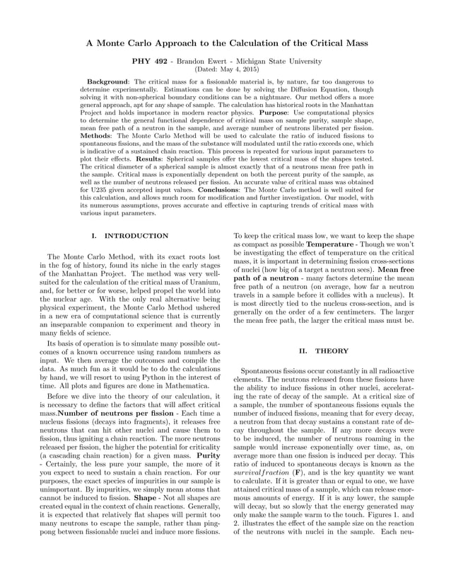 PHY 492 Final Paper | PDF