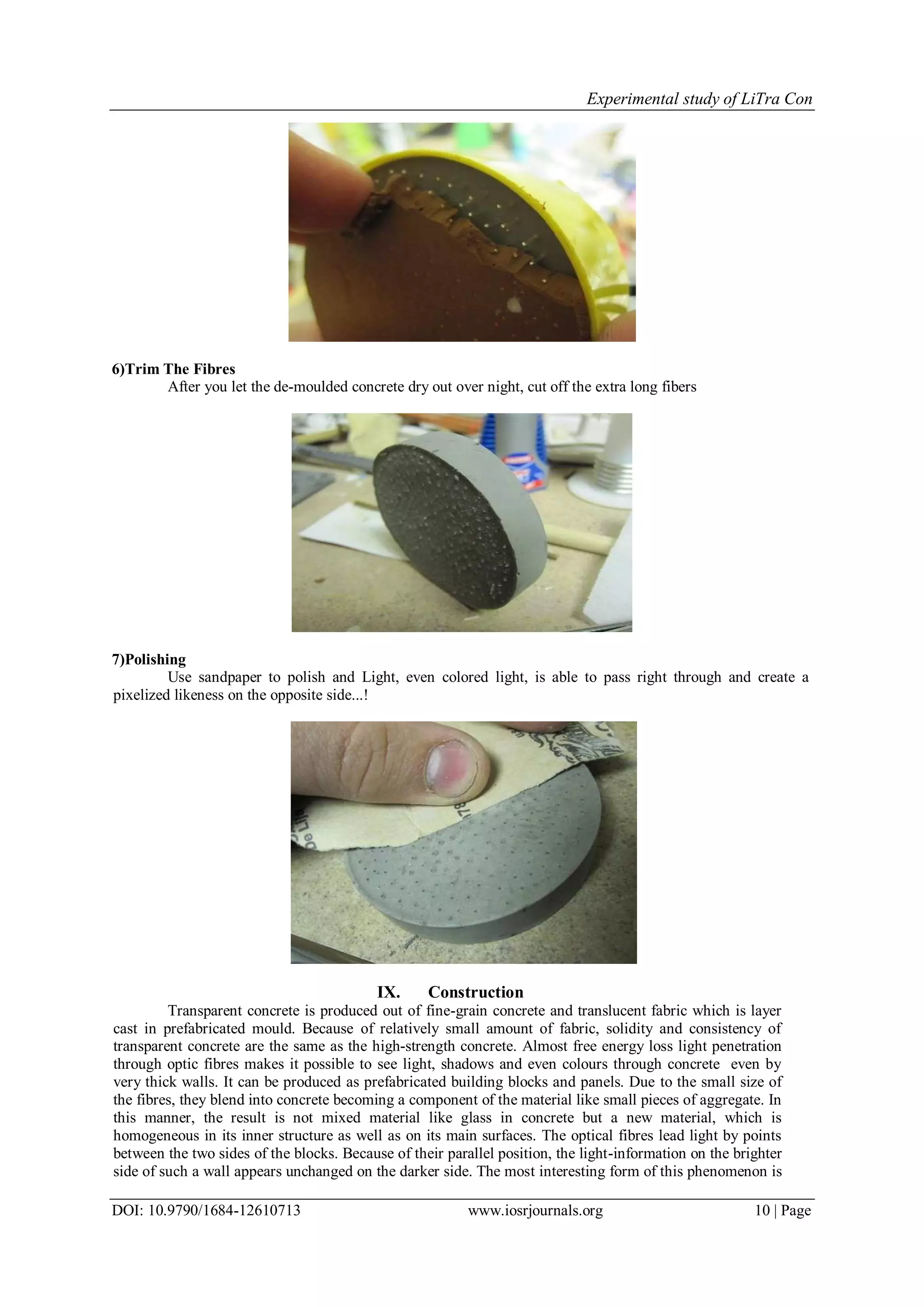 Experimental study of LiTraCon | PDF