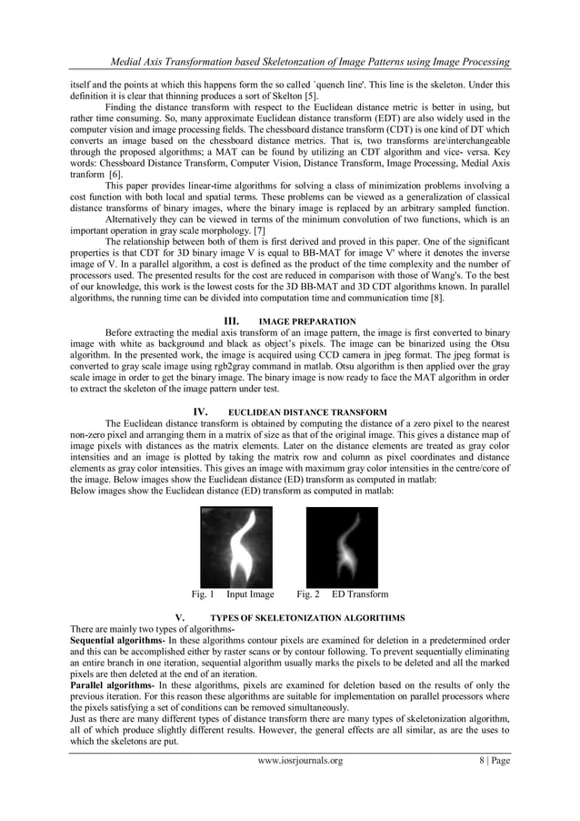 Medial Axis Transformation based Skeletonzation of Image Patterns using ...