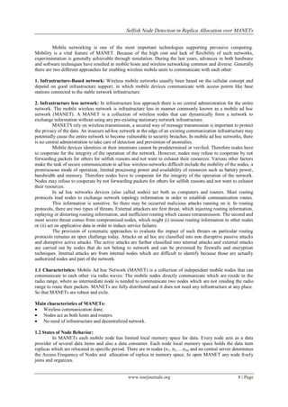 Selfish Node Detection in Replica Allocation over MANETs | PDF