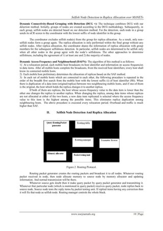Selfish Node Detection in Replica Allocation over MANETs | PDF