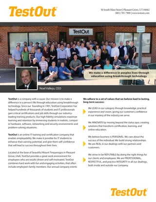 TestOut Flyer-B | PDF | Technology & Computing