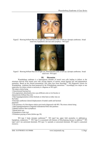 Waardenburg Syndrome-A Case Series | PDF