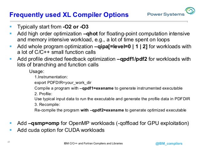 Ibm Xl Compilers Performance Tuning 2016 11 18