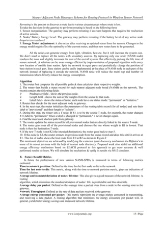 Nearest Adjacent Node Discovery Scheme for Routing Protocol in Wireless Sensor Network | PDF