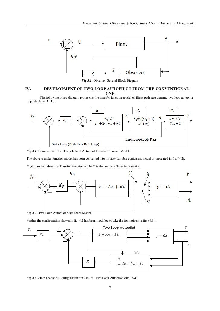 Reduced Order Observer (DGO) based State Variable Design of Two Loop Reduced Order Observer (DGO) based State Variable Design of Two Loop