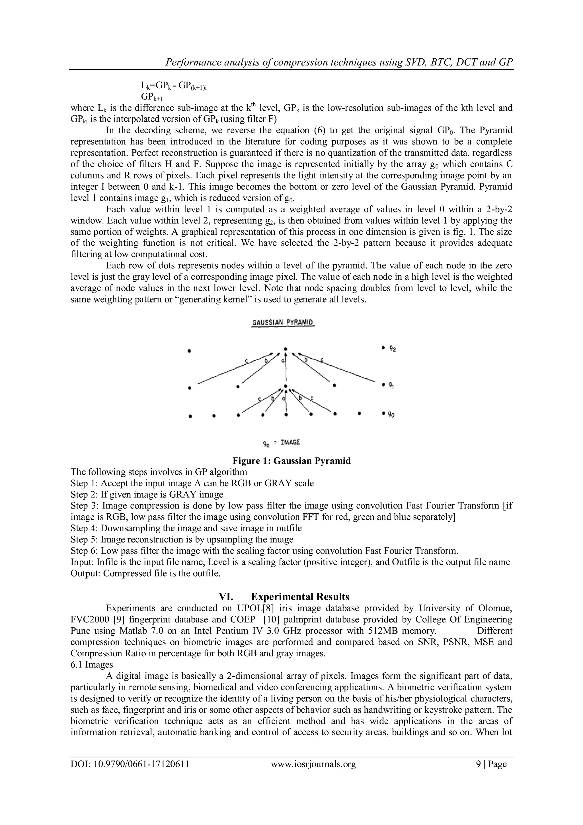 Performance Analysis of Compression Techniques Using SVD, BTC, DCT and ...