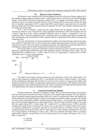 Performance Analysis of Compression Techniques Using SVD, BTC, DCT and ...