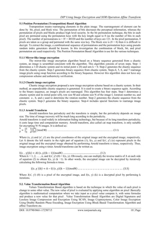 DIP Using Image Encryption and XOR Operation Affine Transform | PDF