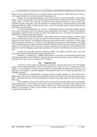 A Cryptographic Key Generation on a 2D Graphics using RGB pixel Shuffling and Transposition | PDF