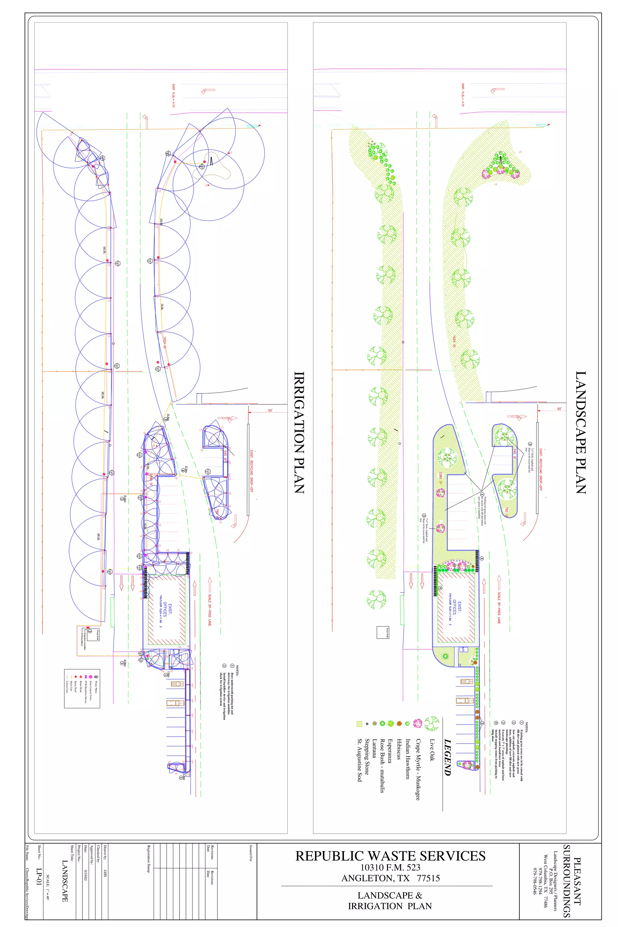 Landscape & Irrigation Plan | PDF
