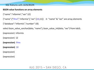 Using JSON/BSON types in your hybrid application environment | PPT