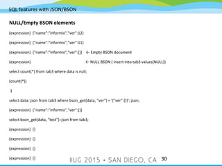 Using JSON/BSON types in your hybrid application environment | PPT | Databases | Computer ...