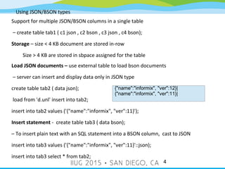 Using JSON/BSON types in your hybrid application environment | PPT ...