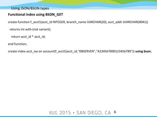 Using JSON/BSON types in your hybrid application environment | PPT