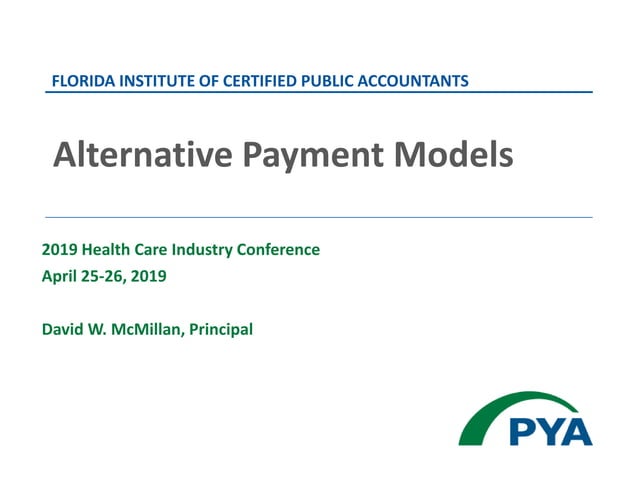 Alternative Payment Models | PPT