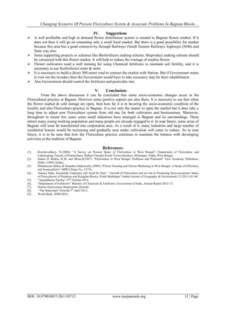 Changing Scenario Of Present Floriculture System & Associate Problems ...