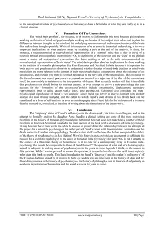 Paul Schimmel (2014). Sigmund Freud’s Discovery of Psychoanalysis: Conquistador and Thinker ...