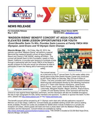 Madison Rising Concert press release | PDF