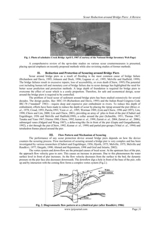 Scour Reduction around Bridge Piers: A Review | PDF