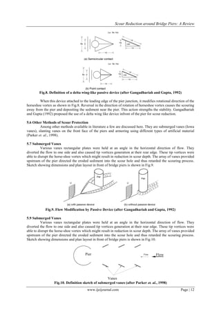 Scour Reduction around Bridge Piers: A Review | PDF