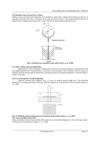 Scour Reduction around Bridge Piers: A Review | PDF