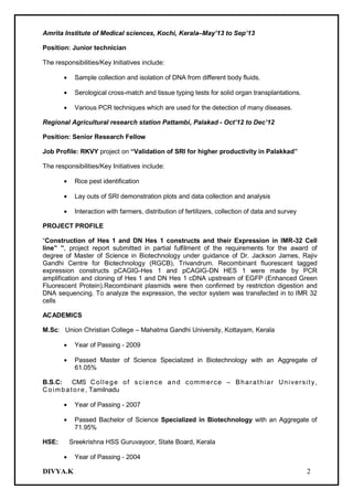 Divya cv Final pdf | PDF