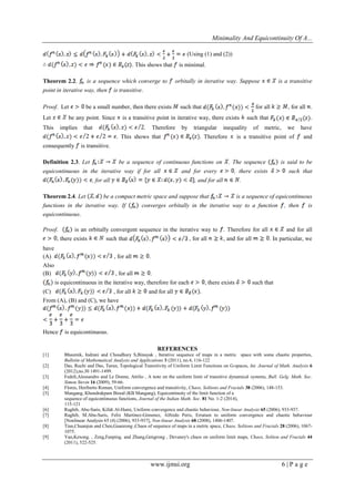 Minimality and Equicontinuity of a Sequence of Maps in Iterative Way | PDF