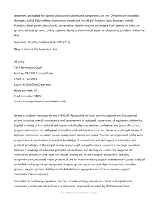 tello resume | DOCX | Business and Finance