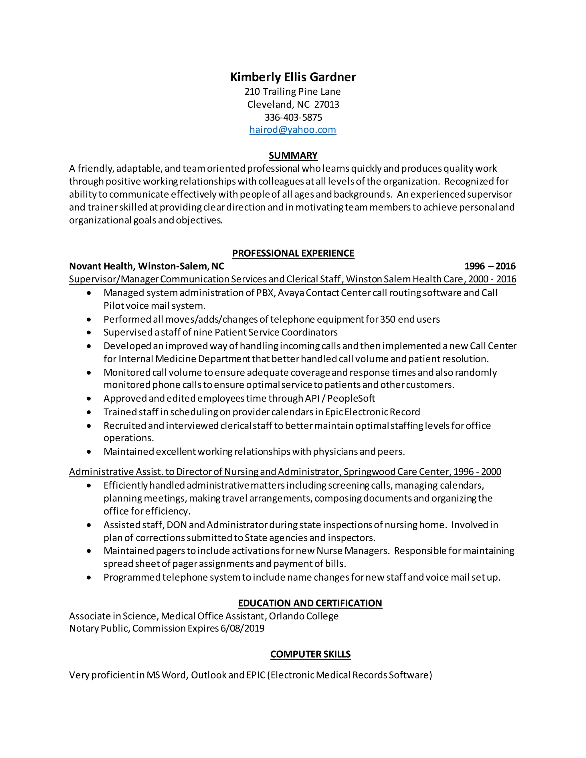 Kimberly Gardner resume3 | DOCX