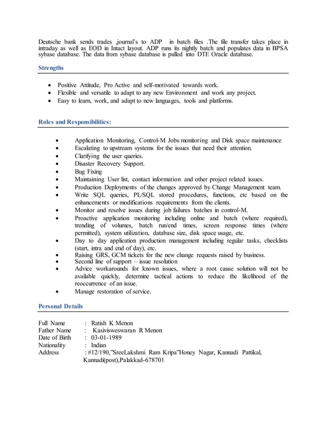 Ratish Resume | PDF