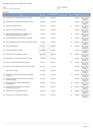 Security TrainingTranscripts | PDF