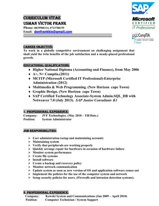 VICTOR'S CV | PDF