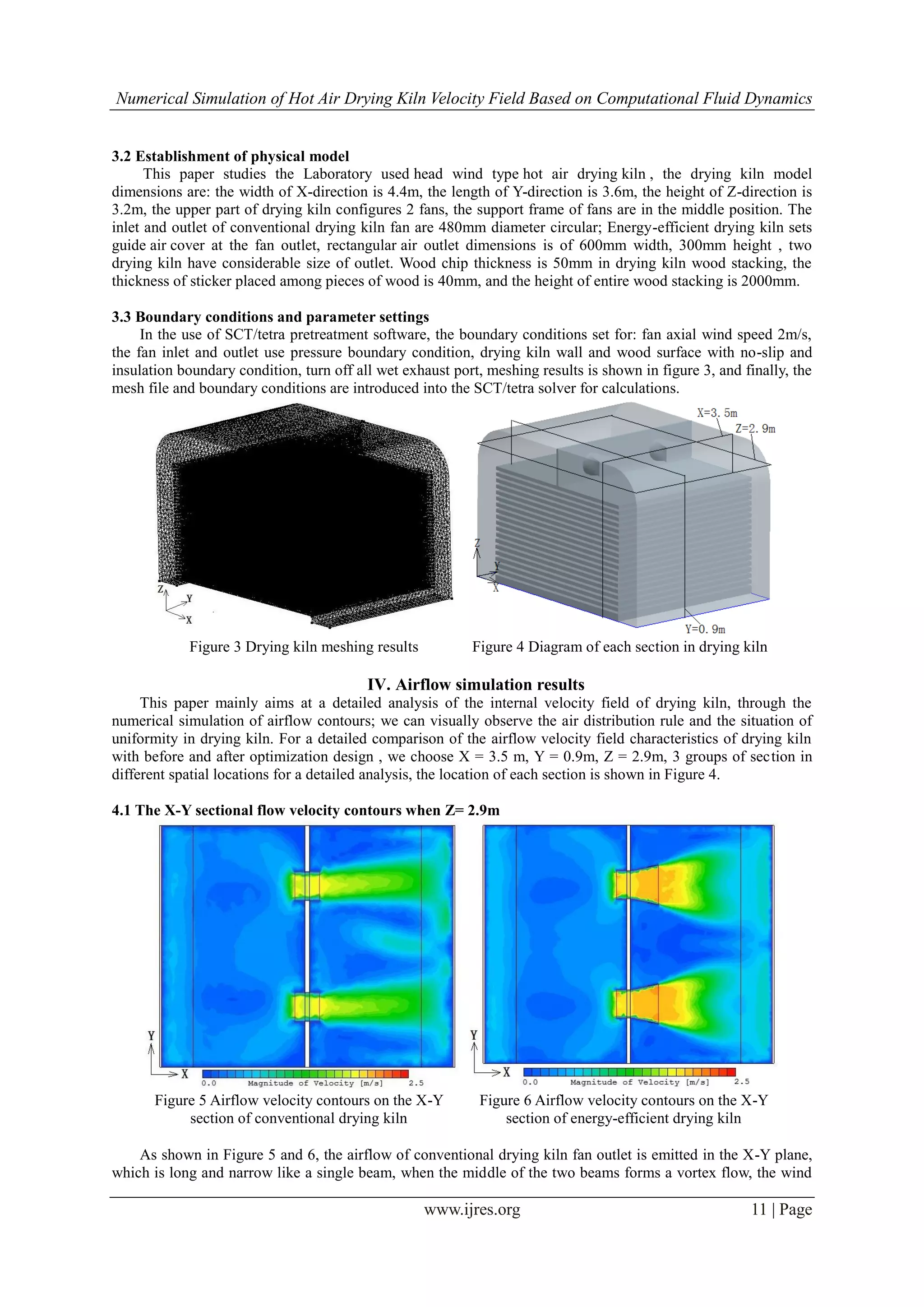 Numerical Simulation of Hot Air Drying Kiln Velocity Field Based on ...