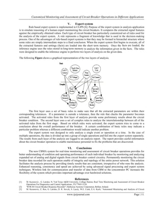 Customized Monitoring and Assessment of Circuit Breaker Operations in Different Applications | PDF