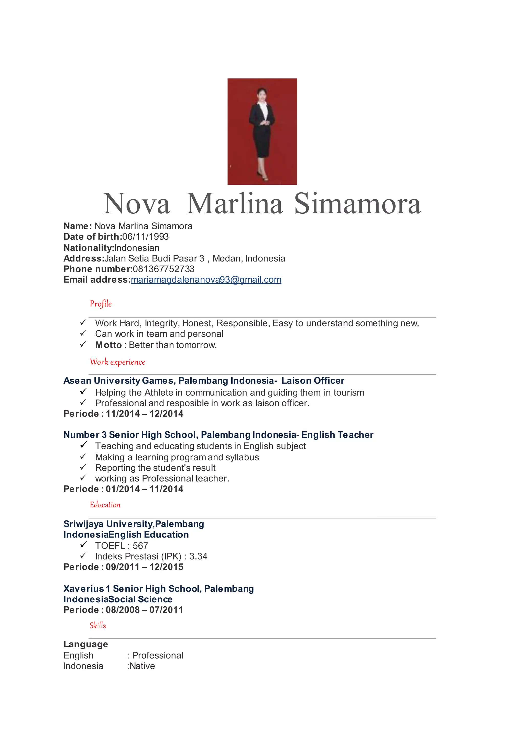 Nova CV | PDF